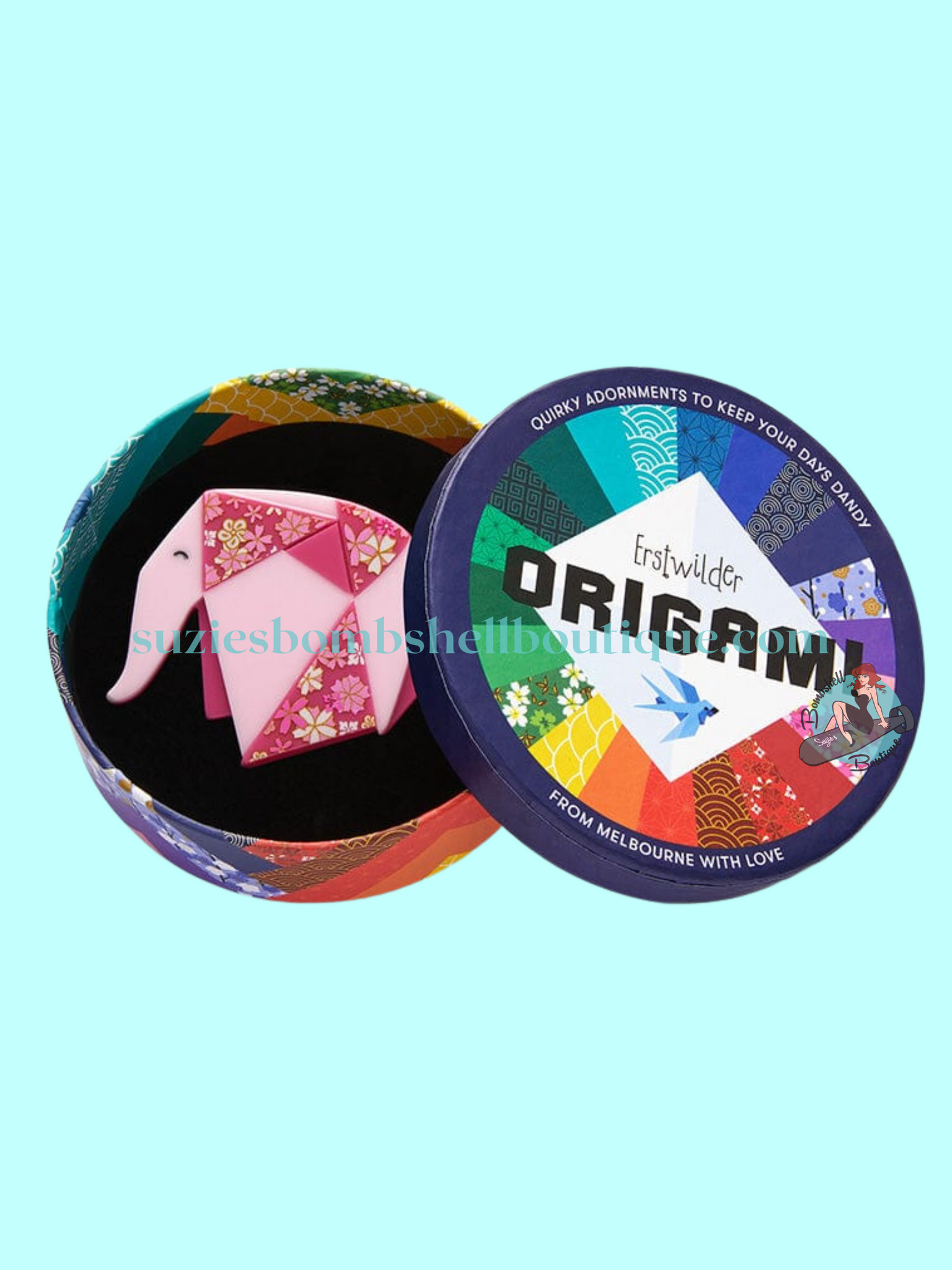 Erstwilder Origami Forget-Me-Not Brooch – Suzie's Bombshell Boutique