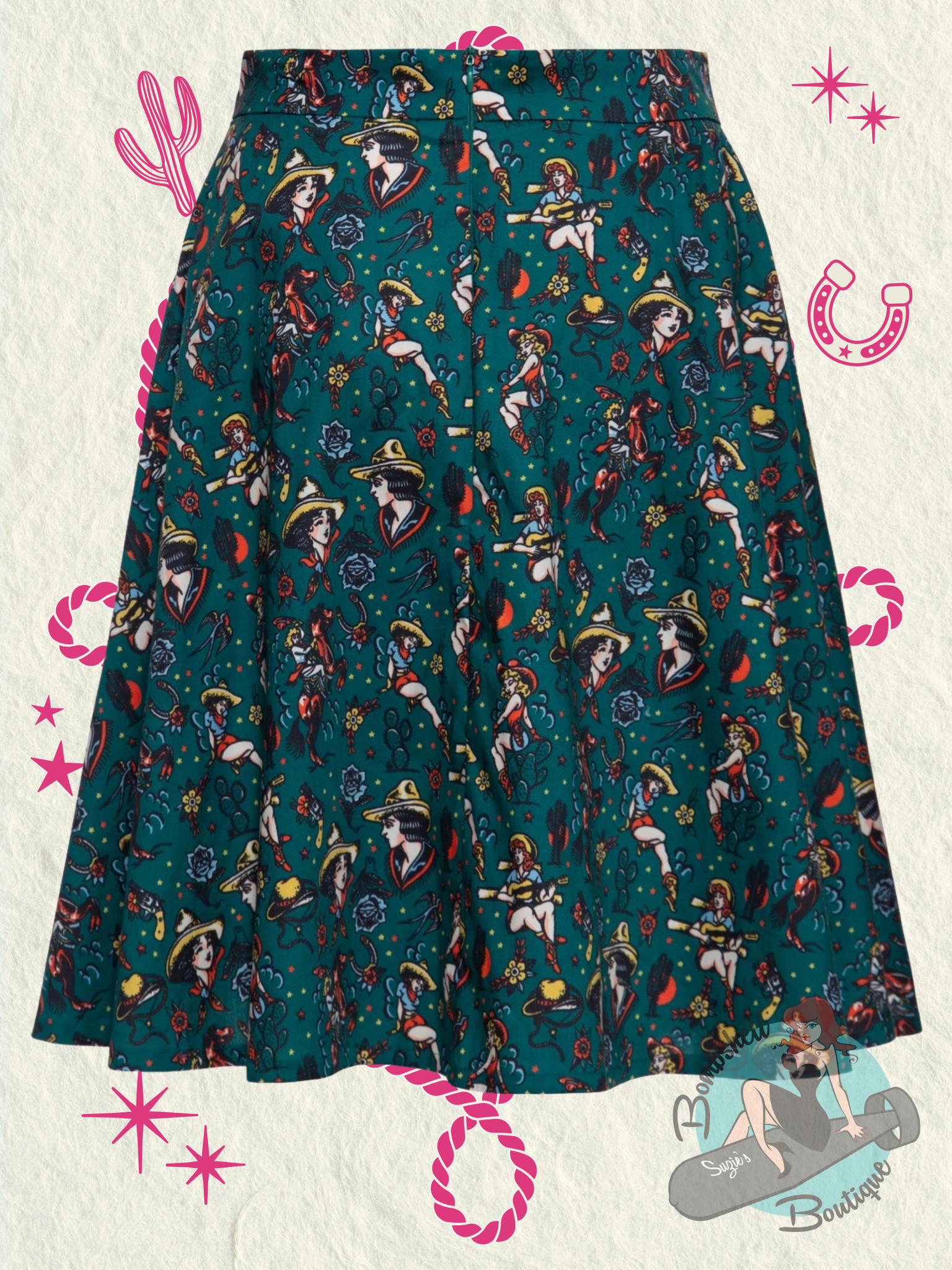 Queen Kerosin Cowgirl Swing Skirt – Suzie's Bombshell Boutique