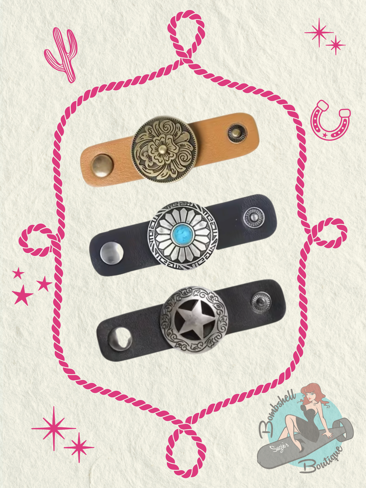 Vintage Western Scarf Fastener – Suzie's Bombshell Boutique